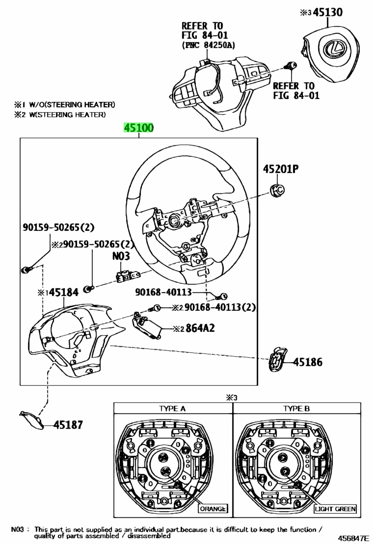 Buy Genuine Toyota 4510060A6021 (45100-60A60-21) Wheel Assy, Steering ...