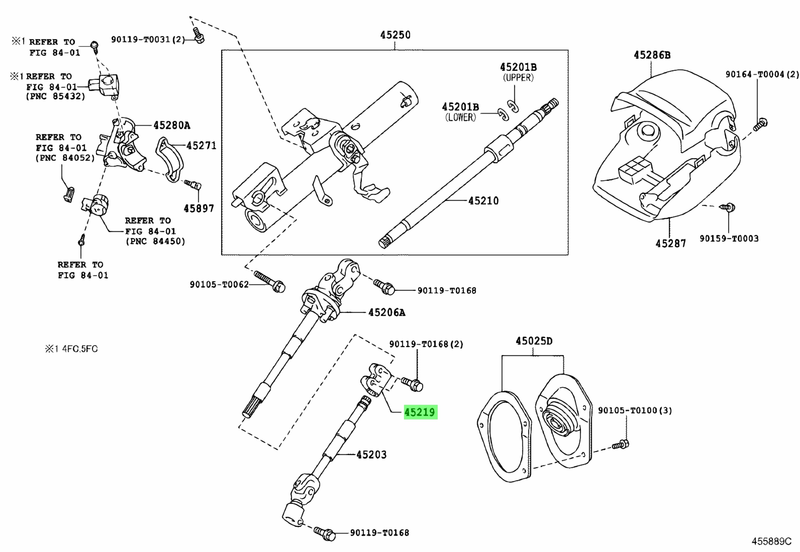 Buy Genuine Toyota 452190K090 (45219-0K090) Yoke, Steering Sliding ...