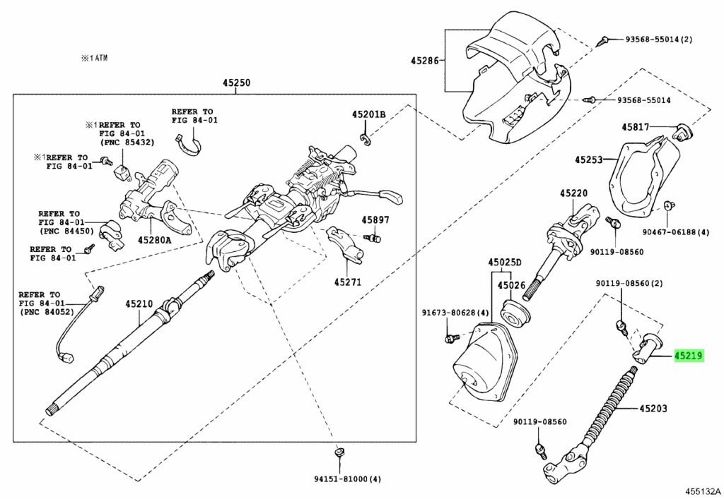 Buy Genuine Toyota 4521935160 (45219-35160) Yoke, Steering Sliding ...