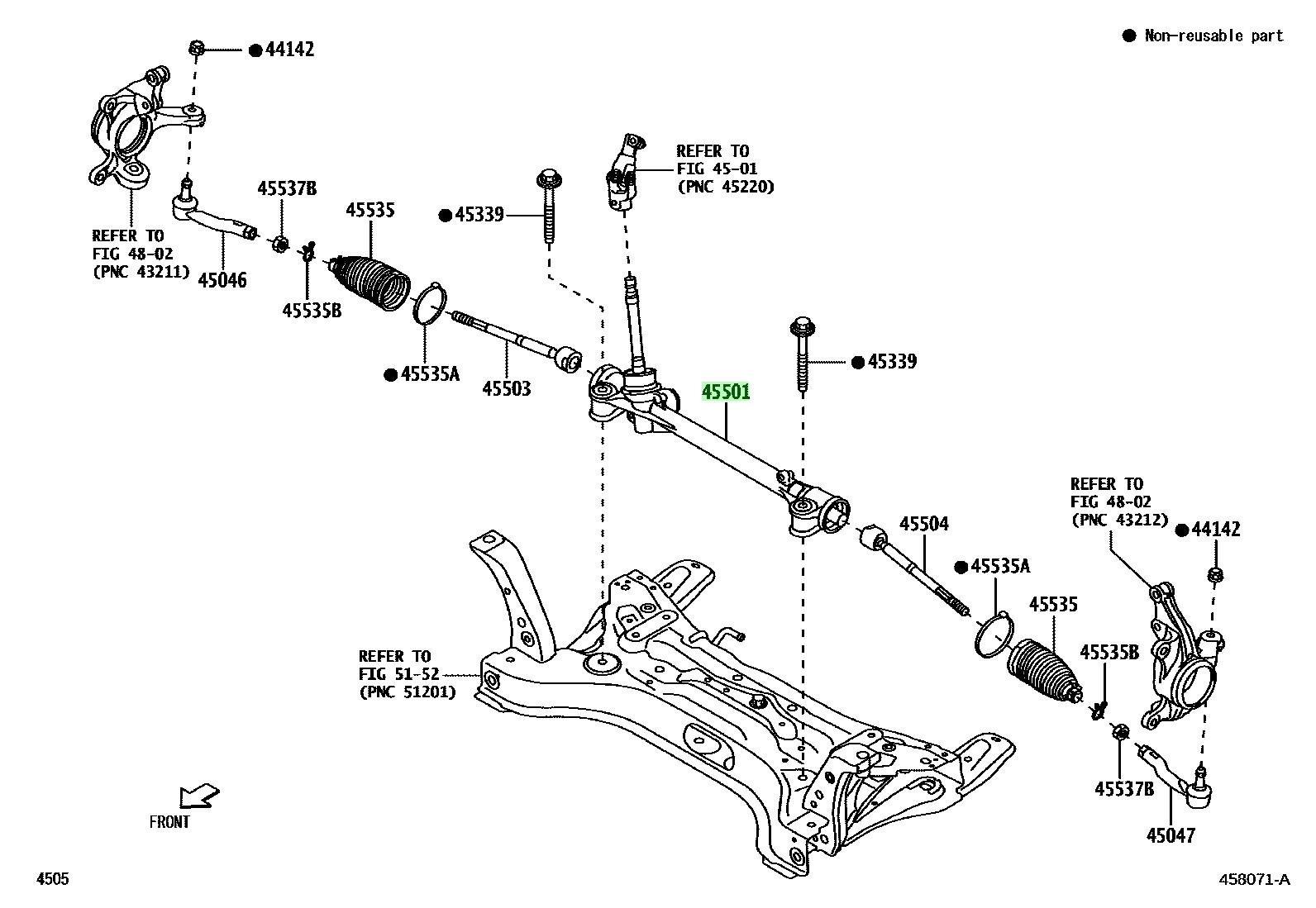 Buy Genuine Toyota 45501BZ100 (45501-BZ100) Housing Sub-Assy, Steering ...