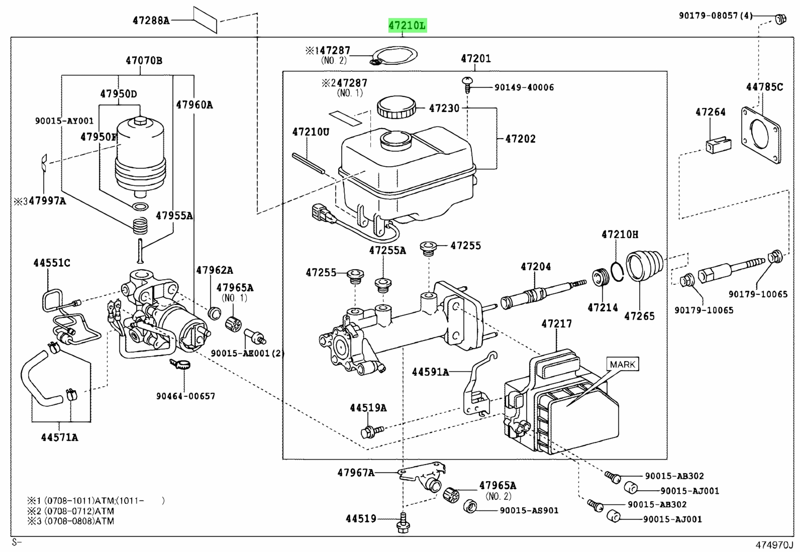 Buy Genuine Toyota 4705035190 (47050-35190) Brake Booster Assy, W ...