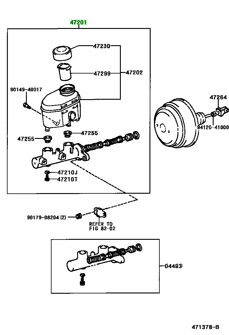 Buy Genuine Toyota 472010C010 (47201-0C010) Cylinder Sub-Assy, Brake ...