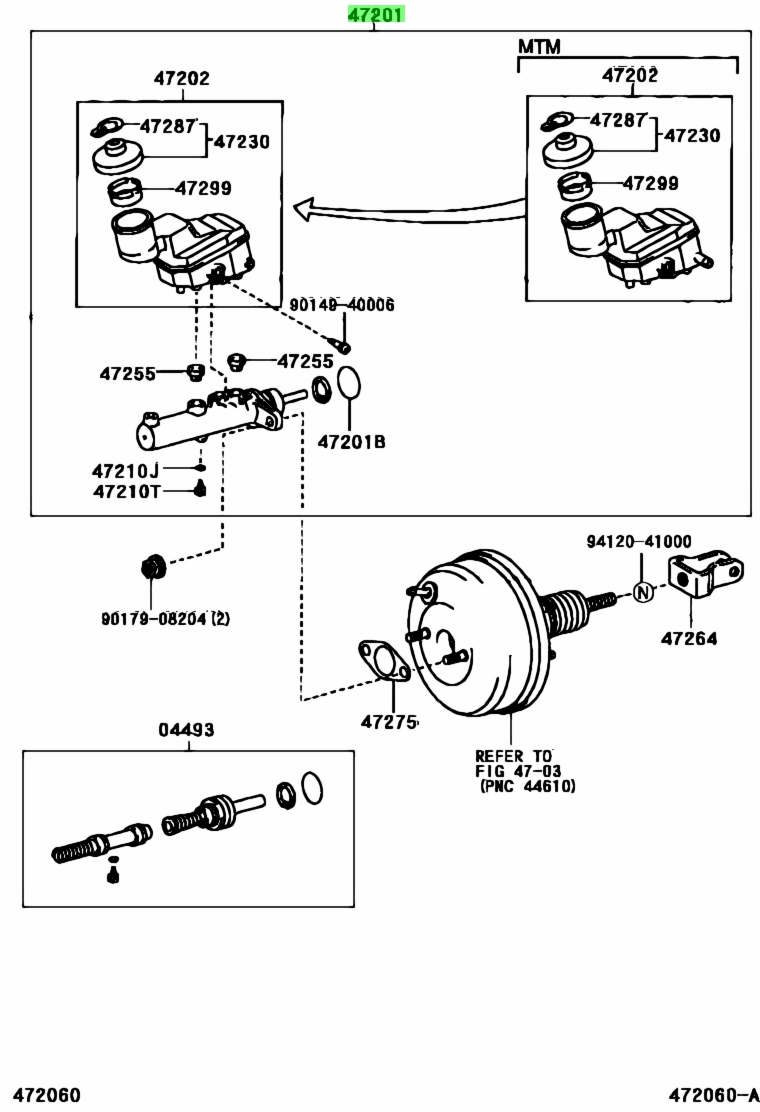 Buy Genuine Toyota 4720142200 (47201-42200) Cylinder Sub-Assy, Brake ...