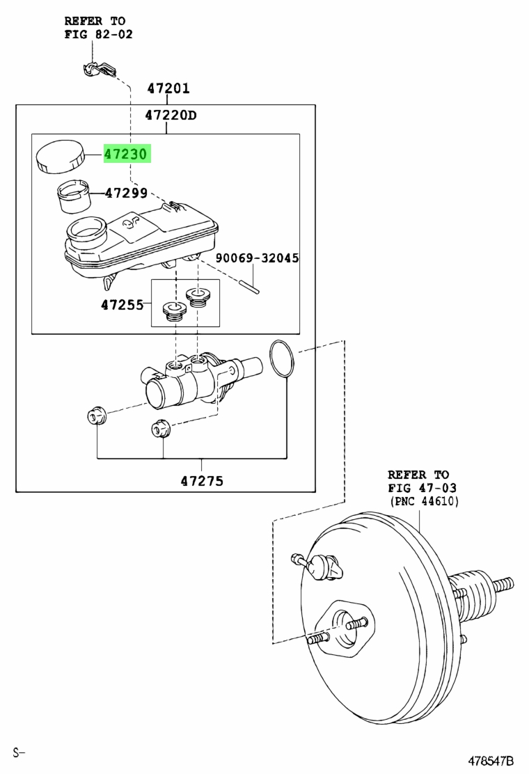 Buy Genuine Toyota 472300D010 (47230-0D010) Cap Assy, Brake Master ...
