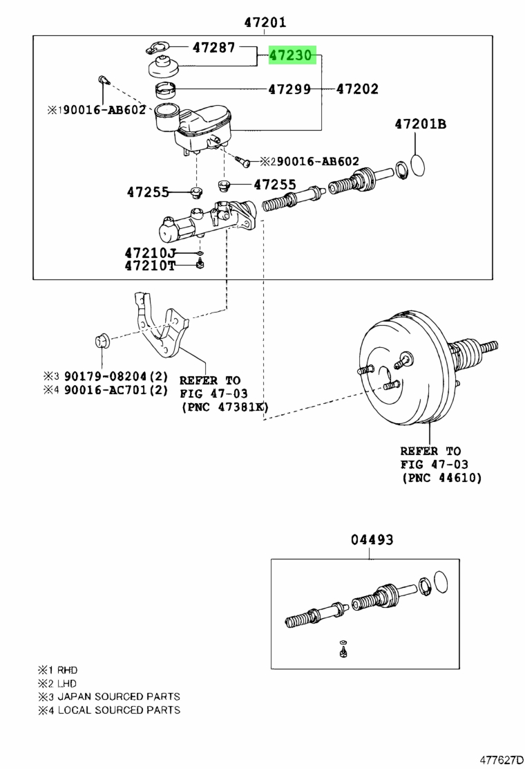 Buy Genuine Toyota 472300D221 (47230-0D221) Cap Assy, Brake Master ...
