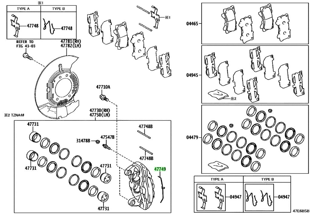 Buy Genuine Toyota 4774304120 (47743-04120) Clip, Pin Hold. Photos ...
