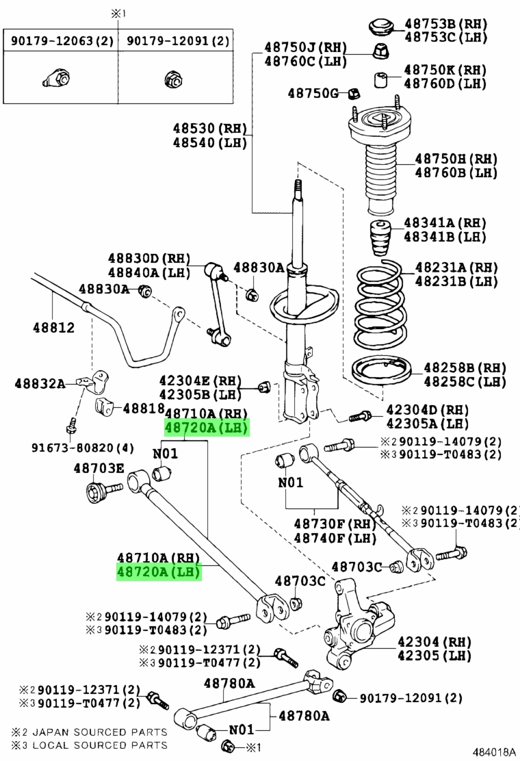Buy Genuine Toyota 4871006100 (48710-06100) Arm Assy, Rear Suspension ...