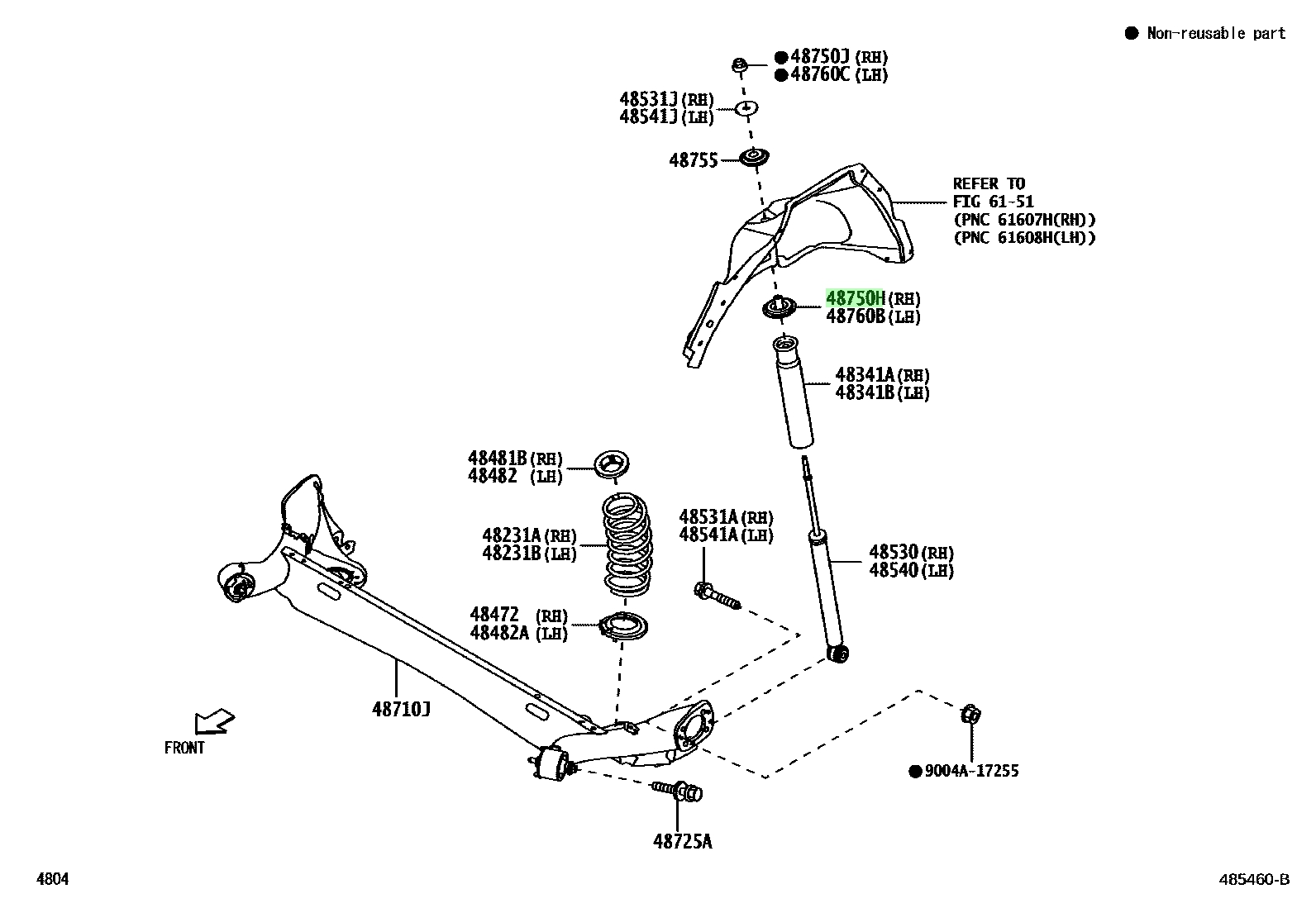 Buy Genuine Toyota 48750BZ050 (48750-BZ050) Support Assy, Rear ...