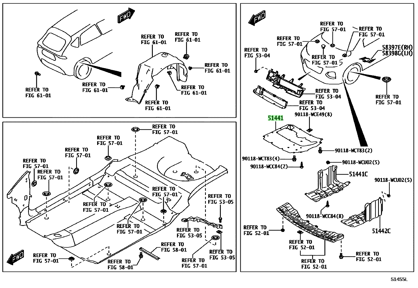 Buy Genuine Toyota 51441WC011 (51441-WC011) Cover, Engine Under, No.1 ...
