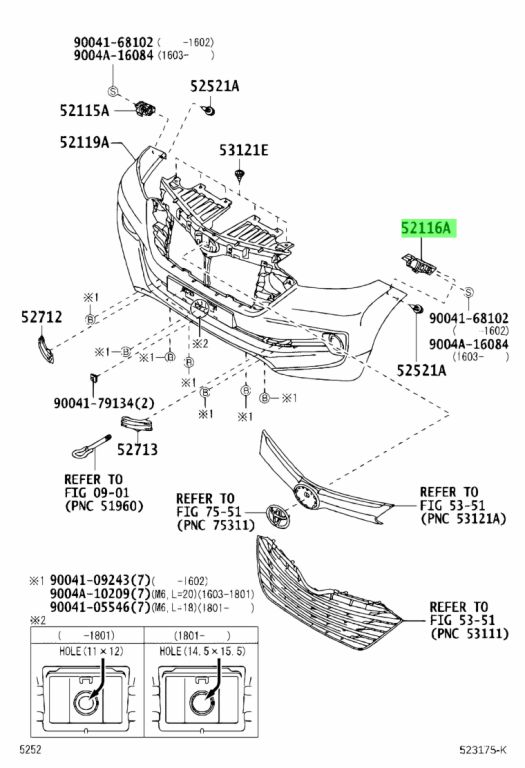 Buy Genuine Toyota 52116BZ150 (52116-BZ150) Support, Front Bumper Side ...