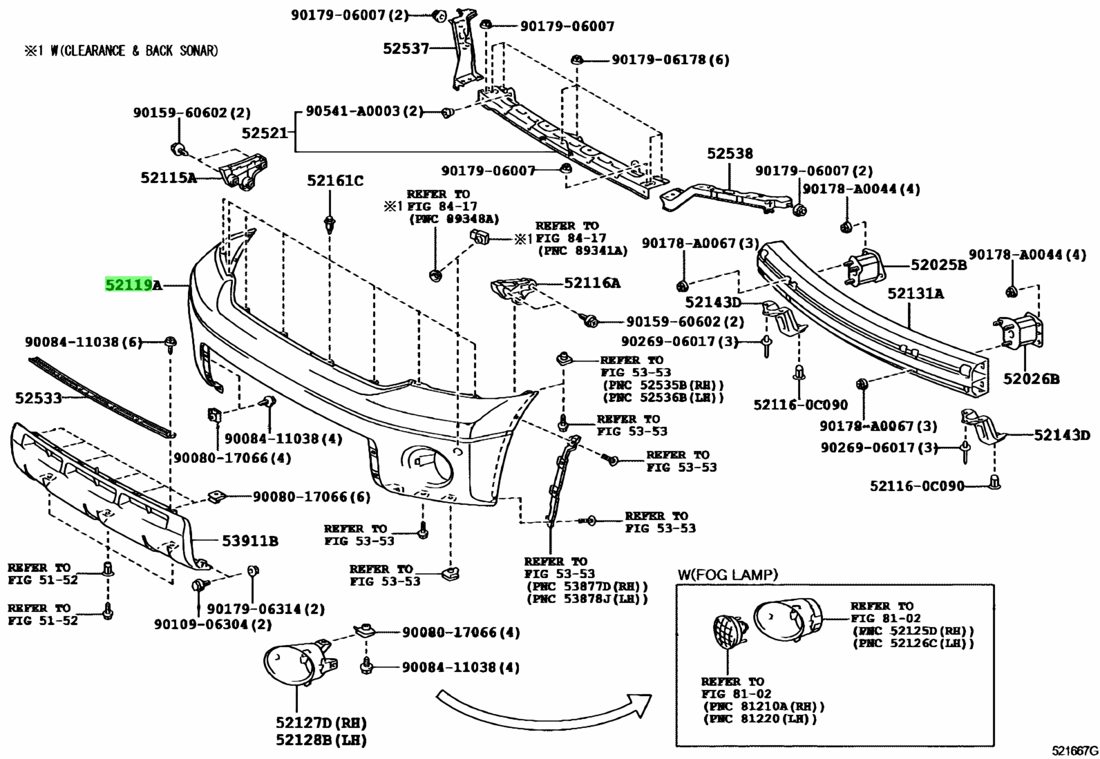 Купить Toyota 521190C945 (52119-0C945) Бампер для Toyota Tundra. Цены ...