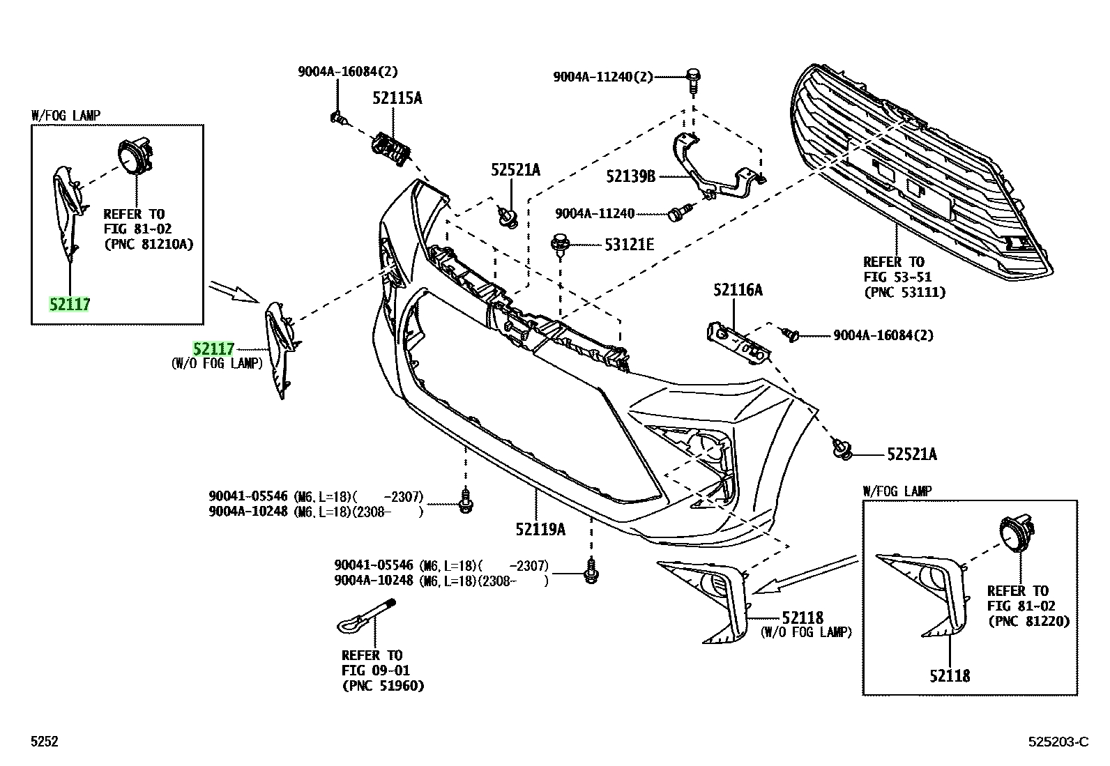 Buy Genuine Toyota 52712BZ660 (52712-BZ660) Moulding, Bumper Side, Rh ...