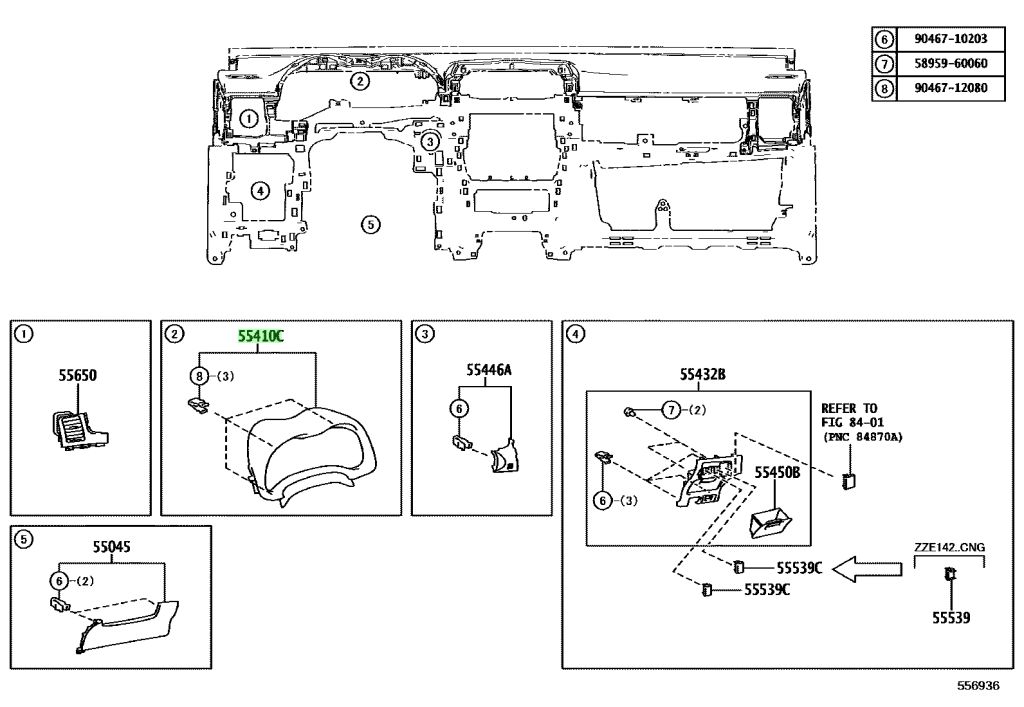 Buy Genuine Toyota 5541002150B1 (55410-02150-B1) Panel Assy, Instrument ...