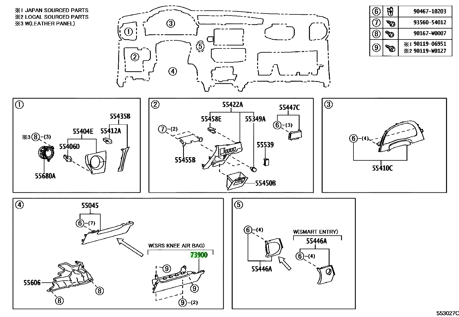 Buy Genuine Toyota 7390002050C0 (73900-02050-C0) Air Bag Assy ...