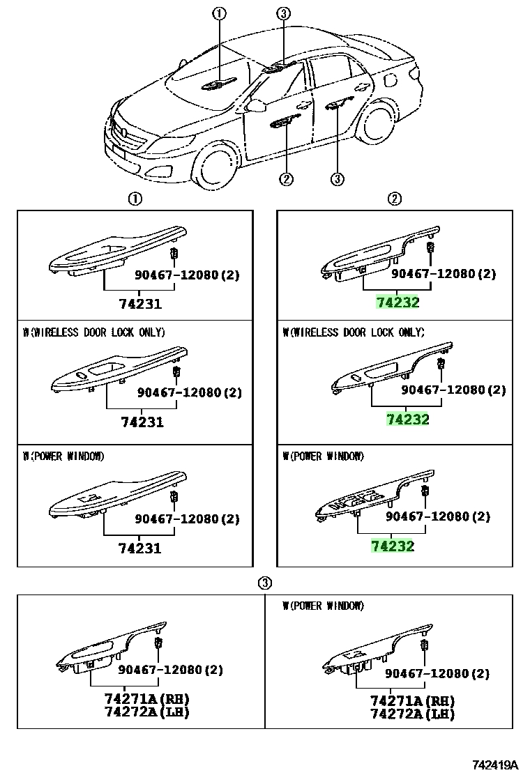Buy Genuine Toyota 7423202730B0 (74232-02730-B0) Panel, Front Armrest ...