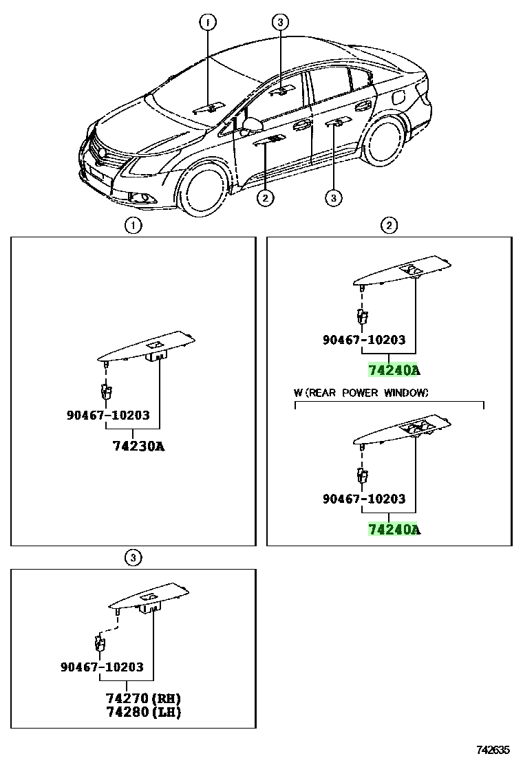 Buy Genuine Toyota 7423205210 (74232-05210) Panel Assy, Front Door ...