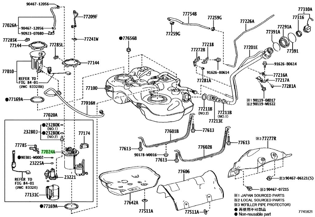 Buy Genuine Toyota 77024F4020 (77024-F4020) Plate Sub-Assy, Fuel ...