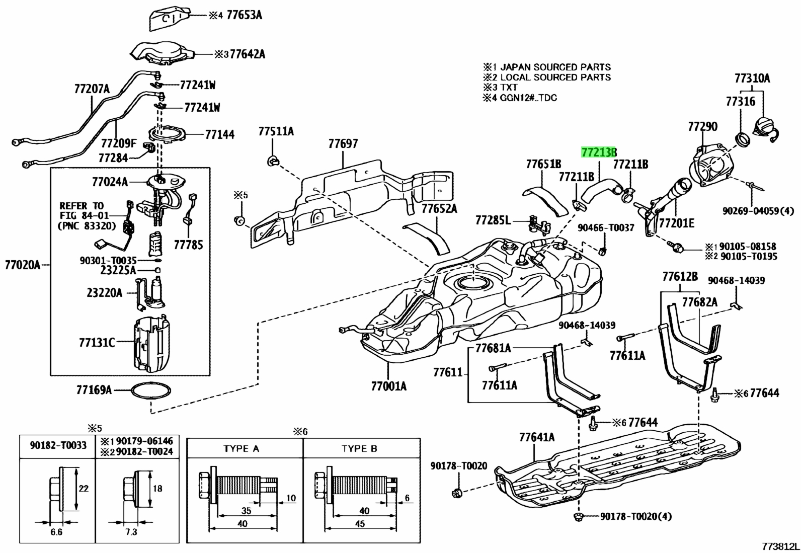 Buy Genuine Toyota 77213KK010 (77213-KK010) Hose, Fuel Tank To Filler ...
