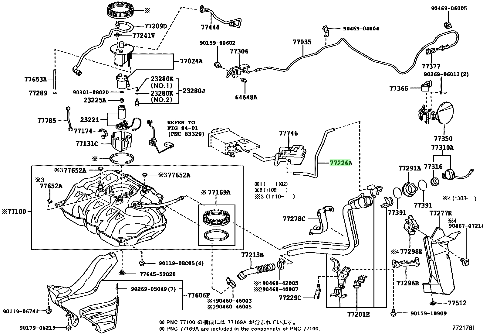 Buy Genuine Toyota 7722652151 (77226-52151) Tube, Fuel Tank Breather ...