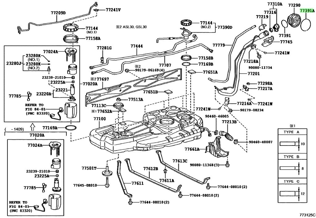Buy Genuine Toyota 7739108010 (77391-08010) Ring, Fuel Inlet Box ...