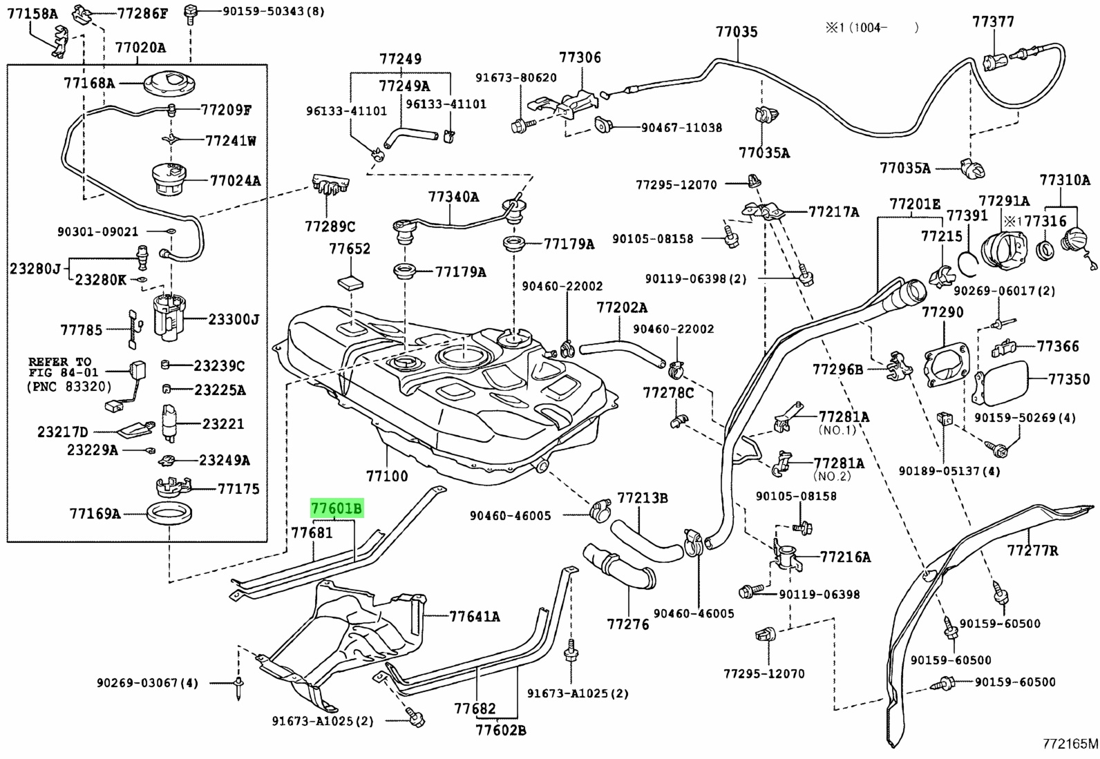 Buy Genuine Toyota 7760120280 (77601-20280) Band Sub-Assy, Fuel Tank ...