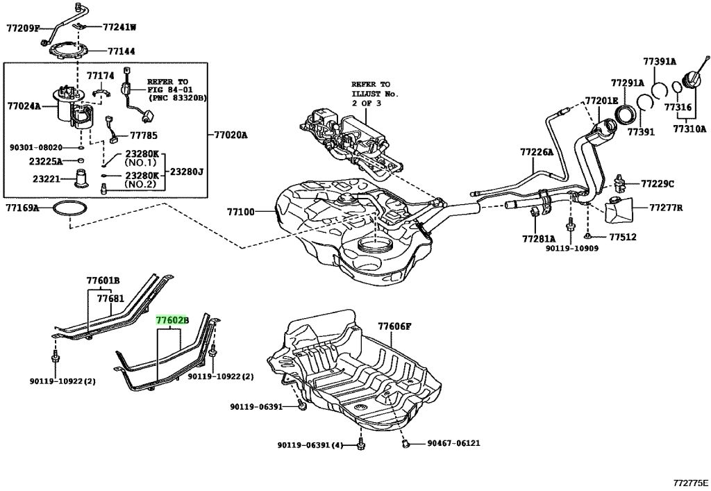 Buy Genuine Toyota 7760247050 (77602-47050) Band Sub-Assy, Fuel Tank ...