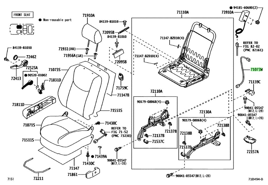 Buy Genuine Toyota 78757BZ010 (78757-BZ010) Wire, Front Seat Back Cover ...