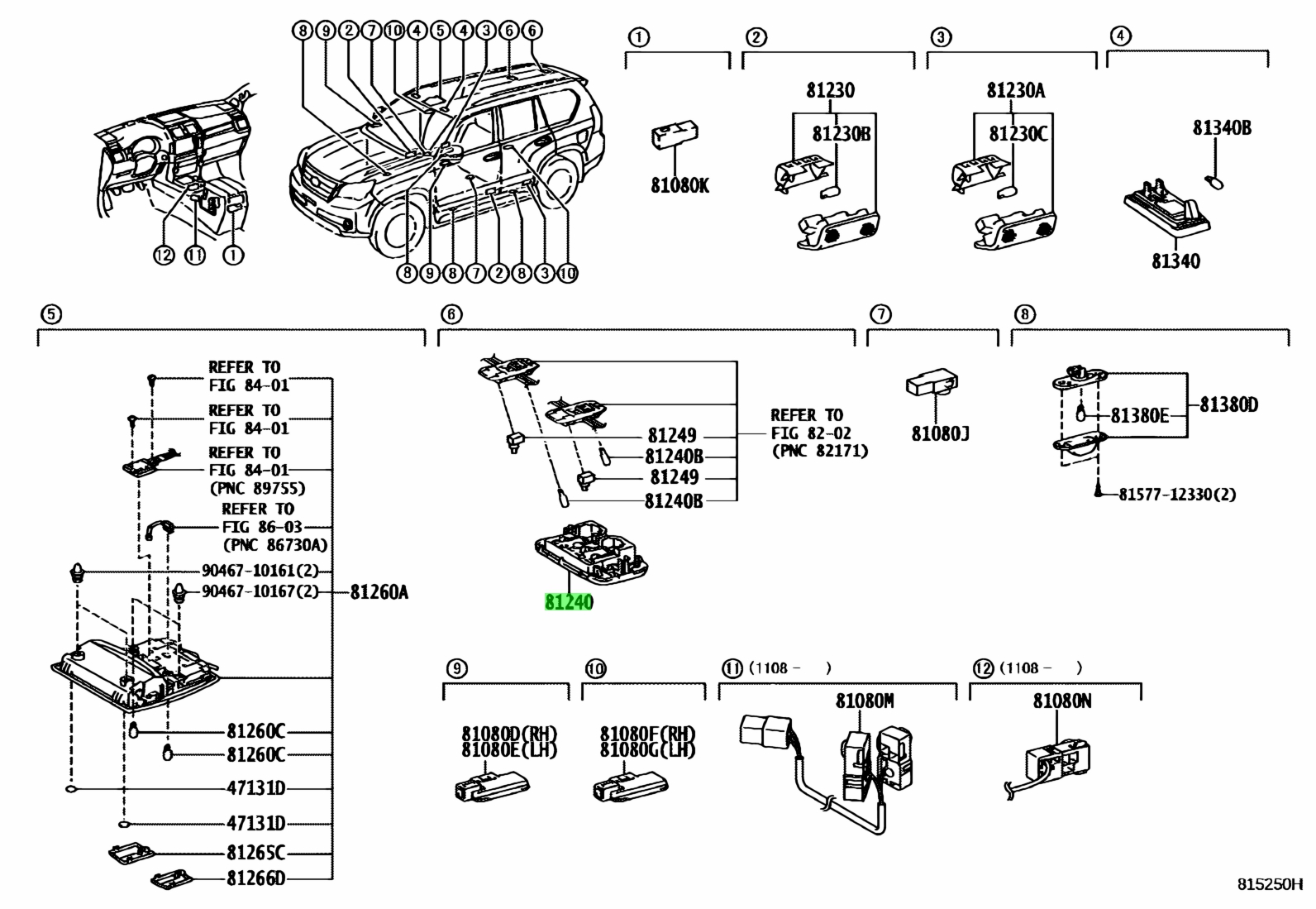 Buy Genuine Toyota 8136060040A1 (81360-60040-A1) Lamp Assy, Room, No.1 ...
