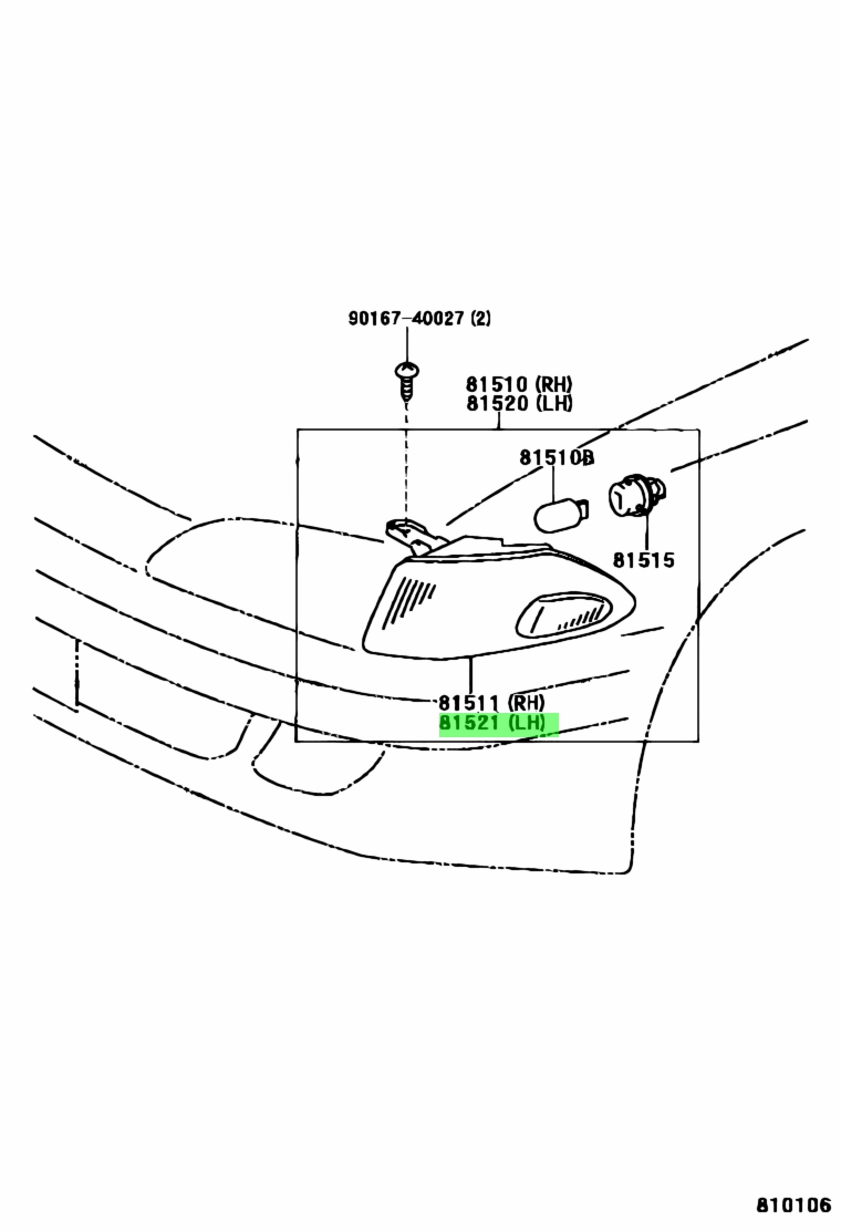 Buy Genuine Toyota 8152120840 (81521-20840) Lens, Front Turn Signal ...