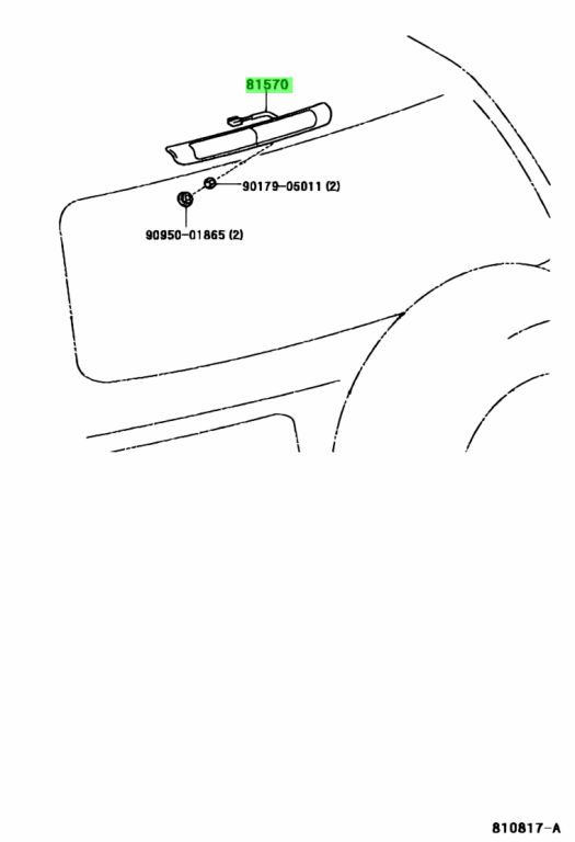 Buy Genuine Toyota 8157060061 (81570-60061) Lamp Assy, Center Stop ...