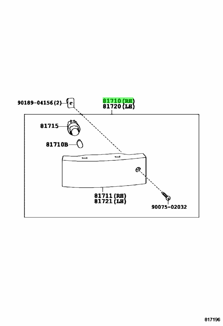 Buy Genuine Toyota 8173050040 (81730-50040) Lamp Assy, Front Marker, Rh ...