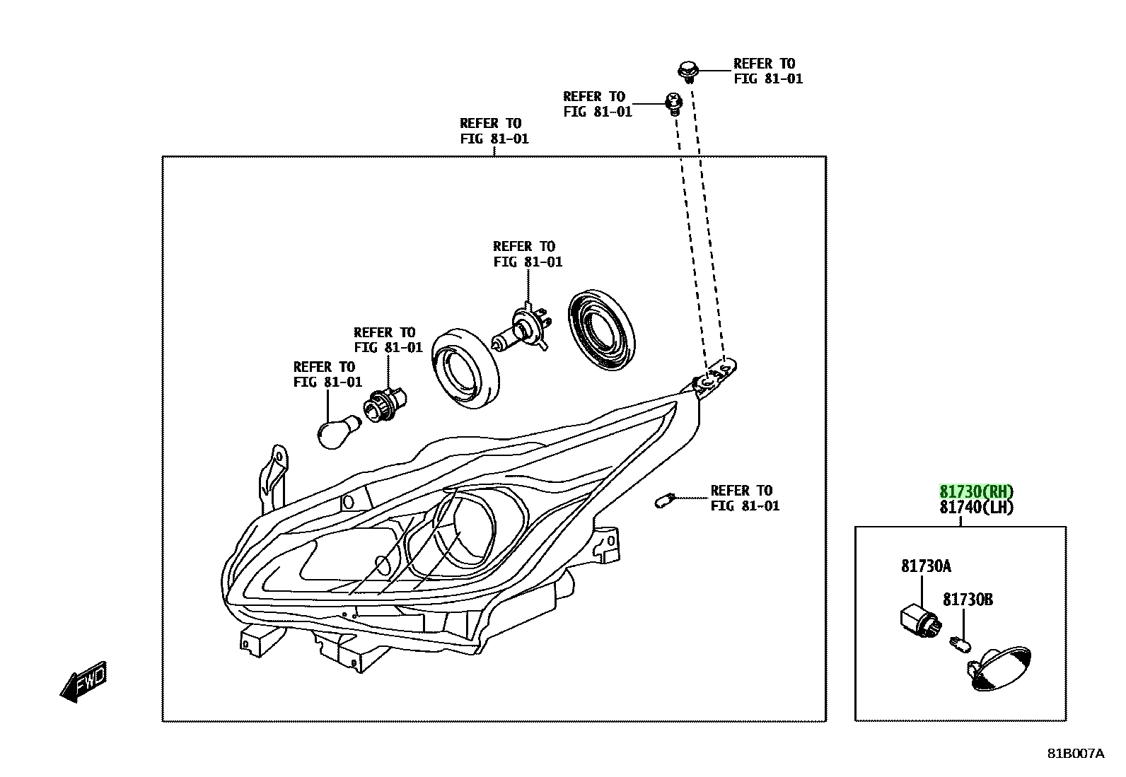 Buy Genuine Toyota 81730WC002 (81730-WC002) Lamp Assy, Side Turn Signal ...