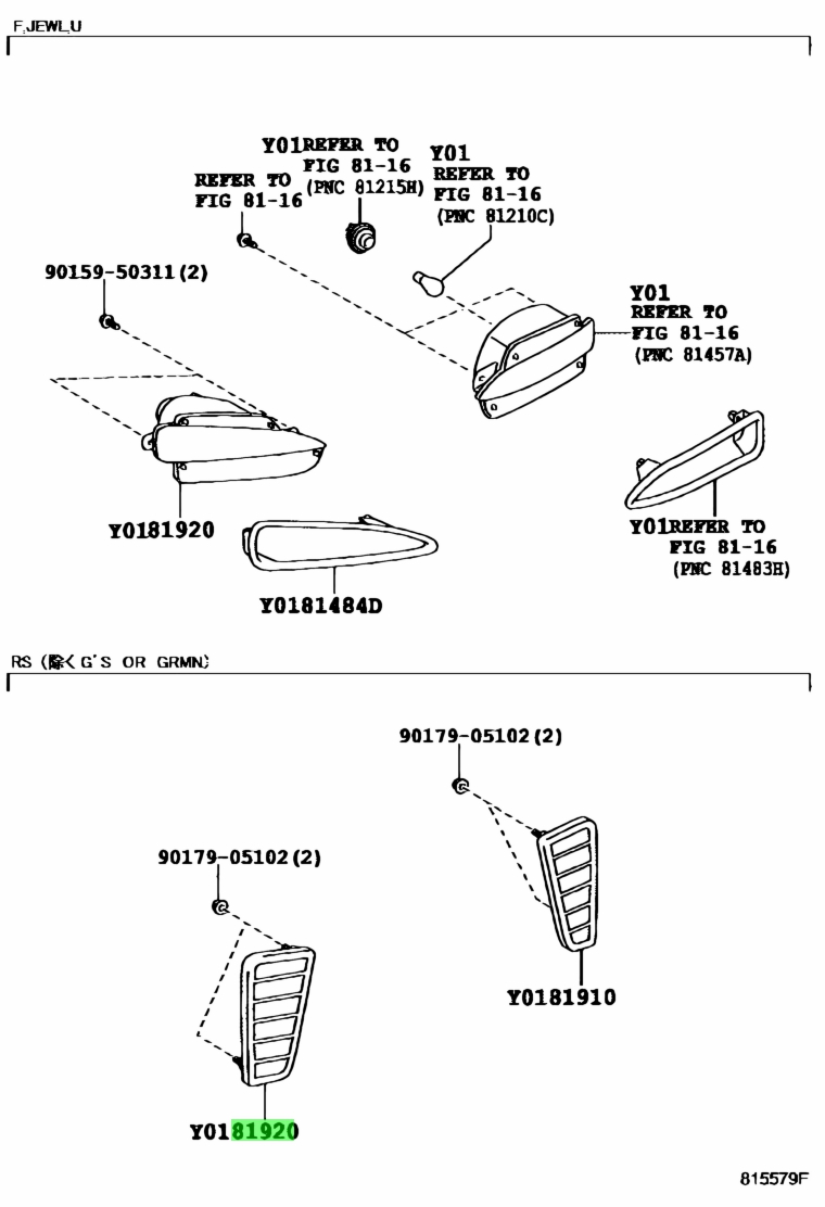 Buy Genuine Toyota 8192052040 (81920-52040) Reflector Assy, Reflex, Lh ...