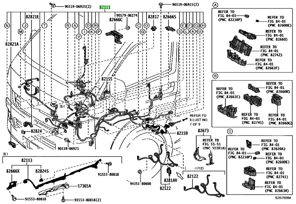 Buy Genuine Toyota 821112NJ90 (82111-2NJ90) Wire, Engine Room Main ...