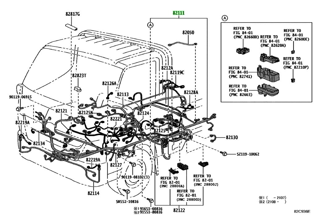Buy Genuine Toyota 821153VG00 (82115-3VG00) Wire, Engine Room Main ...