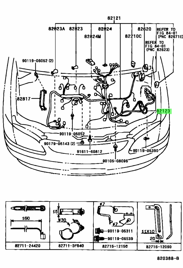 Купить Toyota 8212313010 (82123-13010) Провод Электрический для Toyota ...