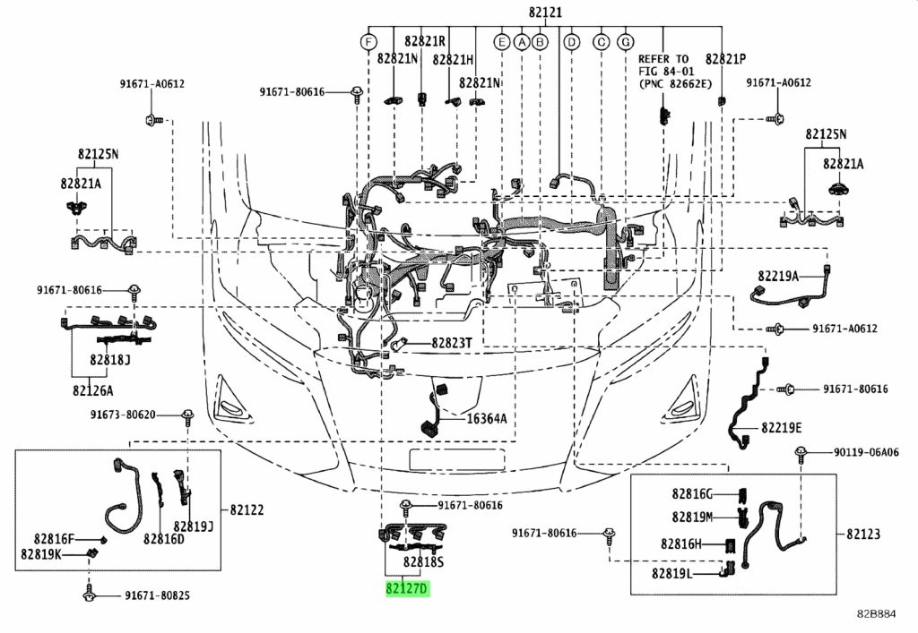 Buy Genuine Toyota 8212733020 (82127-33020) Wire, Engine, No.7. Prices ...