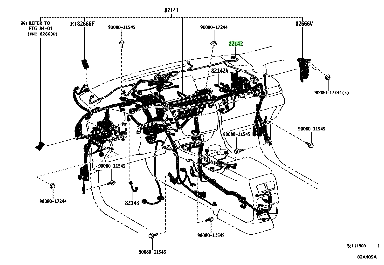 Buy Genuine Toyota 821420E630 (82142-0E630) Wire, Instrument Panel, No ...