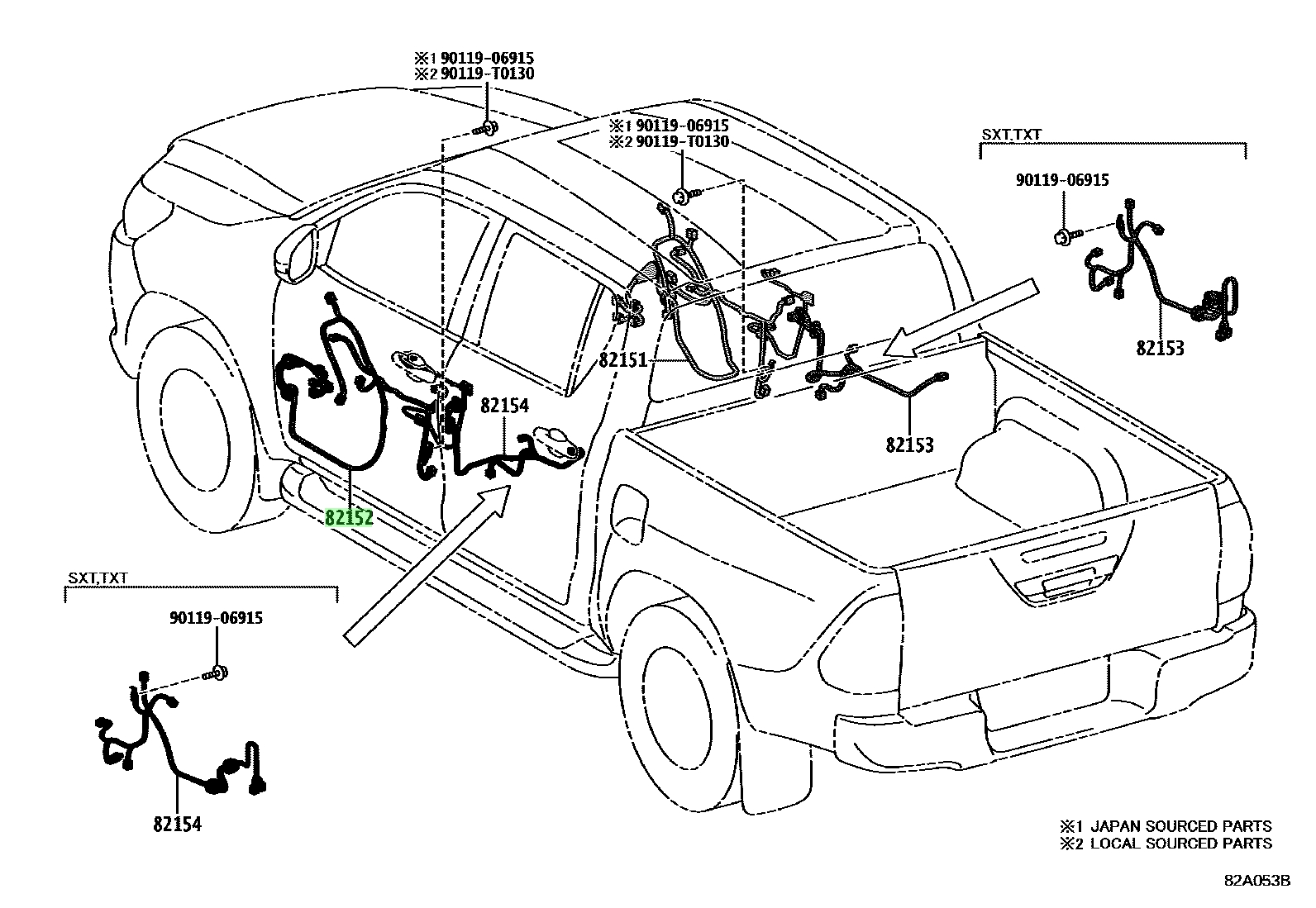 Buy Genuine Toyota 82152KK700 (82152-KK700) Wire, Front Door, Lh ...