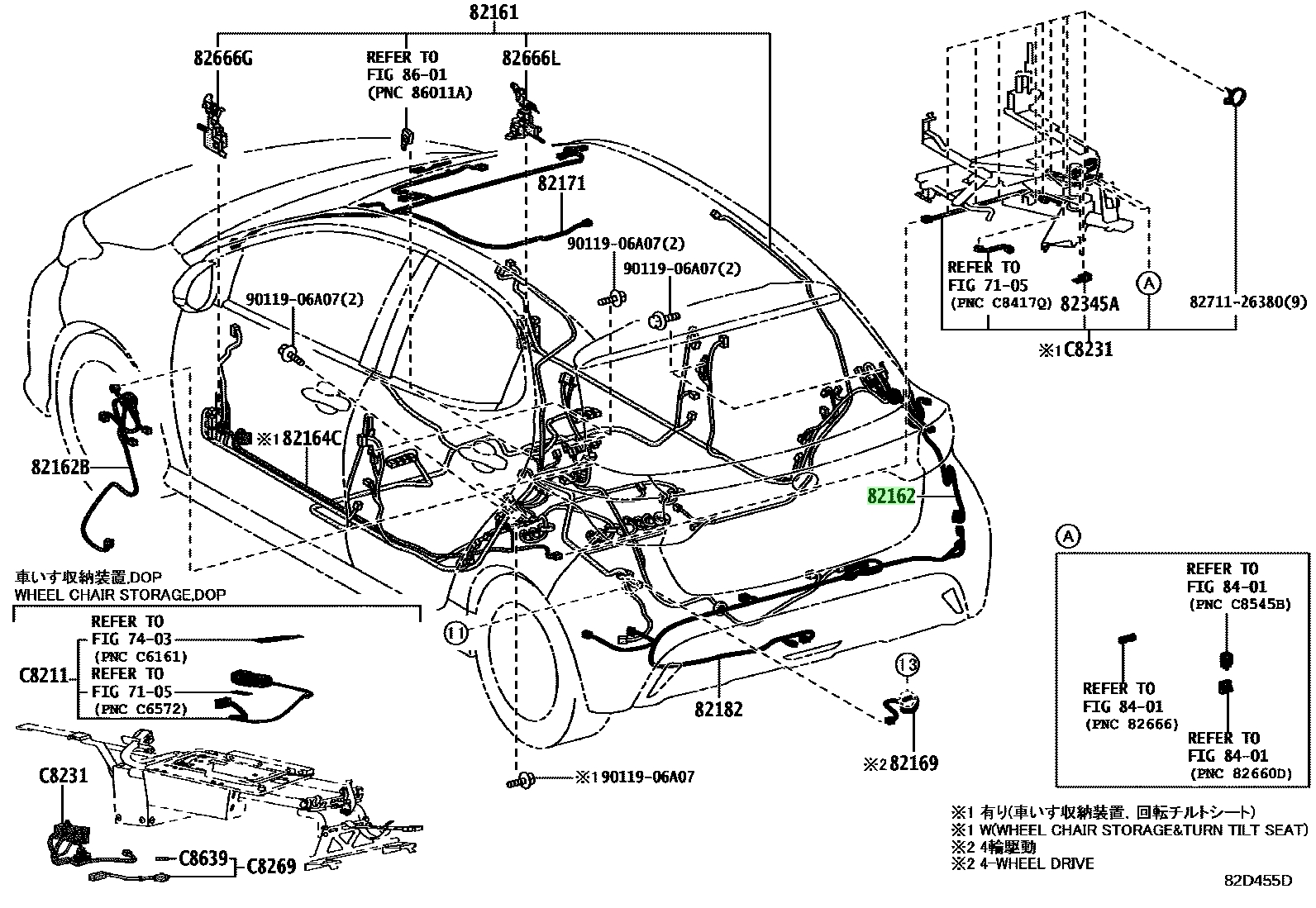Buy Genuine Toyota 82165K0010 (82165-K0010) Wire, Floor, No.2. Prices ...
