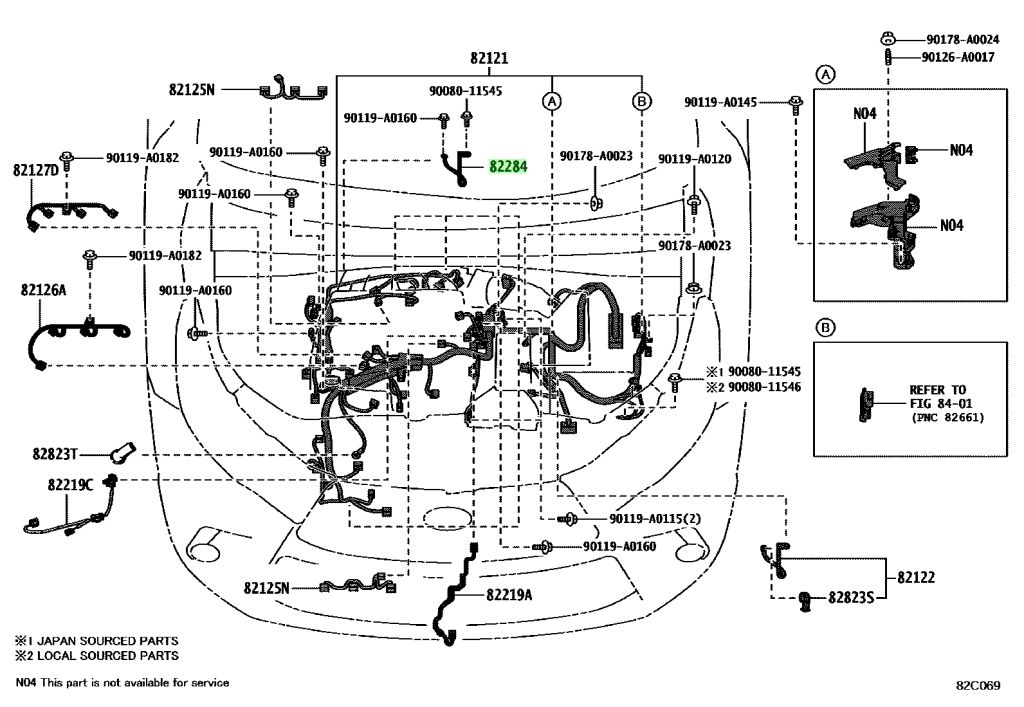 Buy Genuine Toyota 8228408040 (82284-08040) Wire, Earth. Photos - Amayama