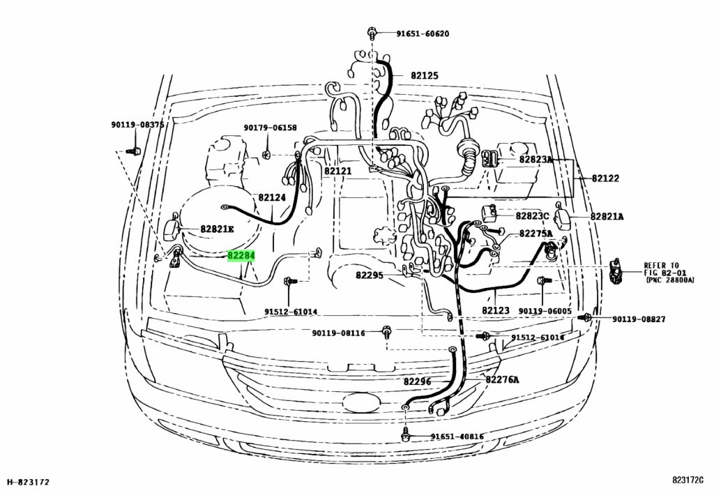 Buy Genuine Toyota 8228460100 (82284-60100) Wire, Earth for Toyota Land ...