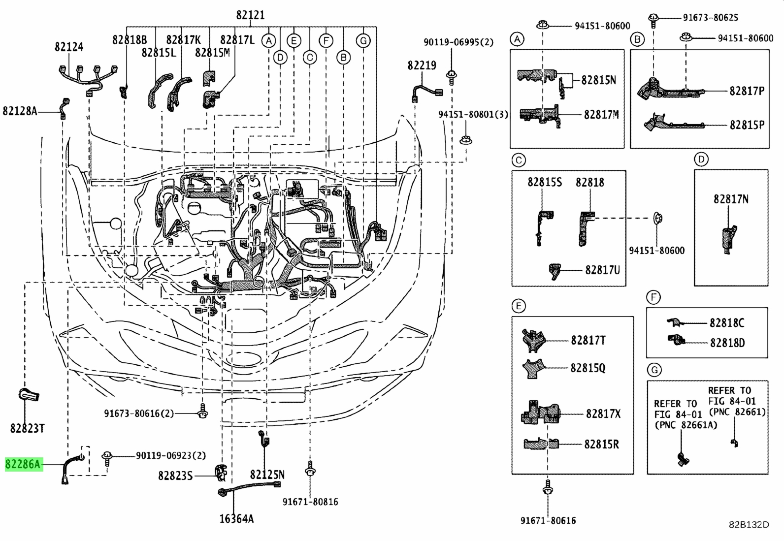 Buy Genuine Toyota 8228610010 (82286-10010) Wire, Earth, No.2 for ...