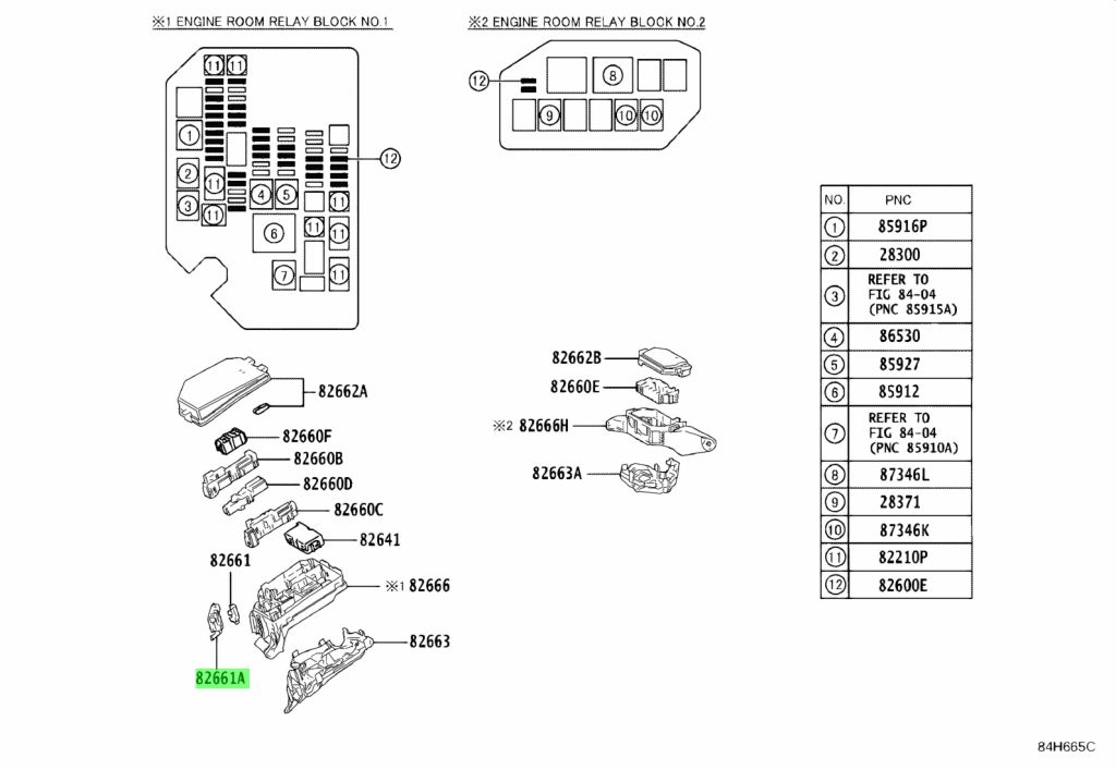 Buy Genuine Toyota 82661F4010 (82661-F4010) Cover, Relay Block, No.2 ...