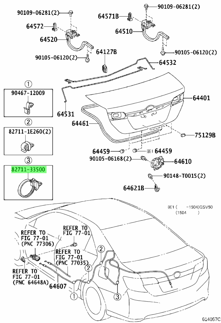 Buy Genuine Toyota 8271133500 (82711-33500) Clamp, Piping No.1. Prices ...