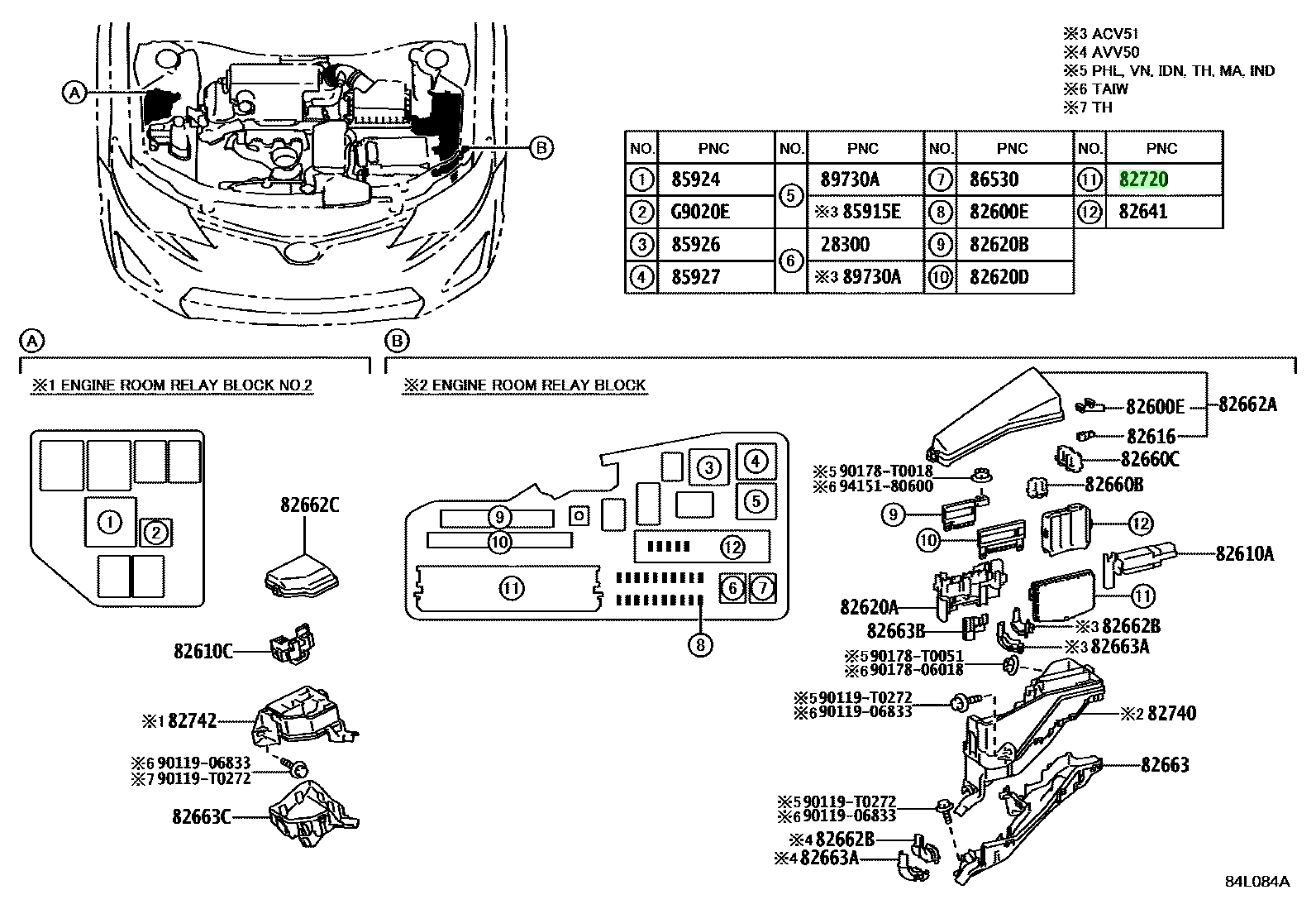 Buy Genuine Toyota 8272033210 (82720-33210) Block Assy, Engine Room ...