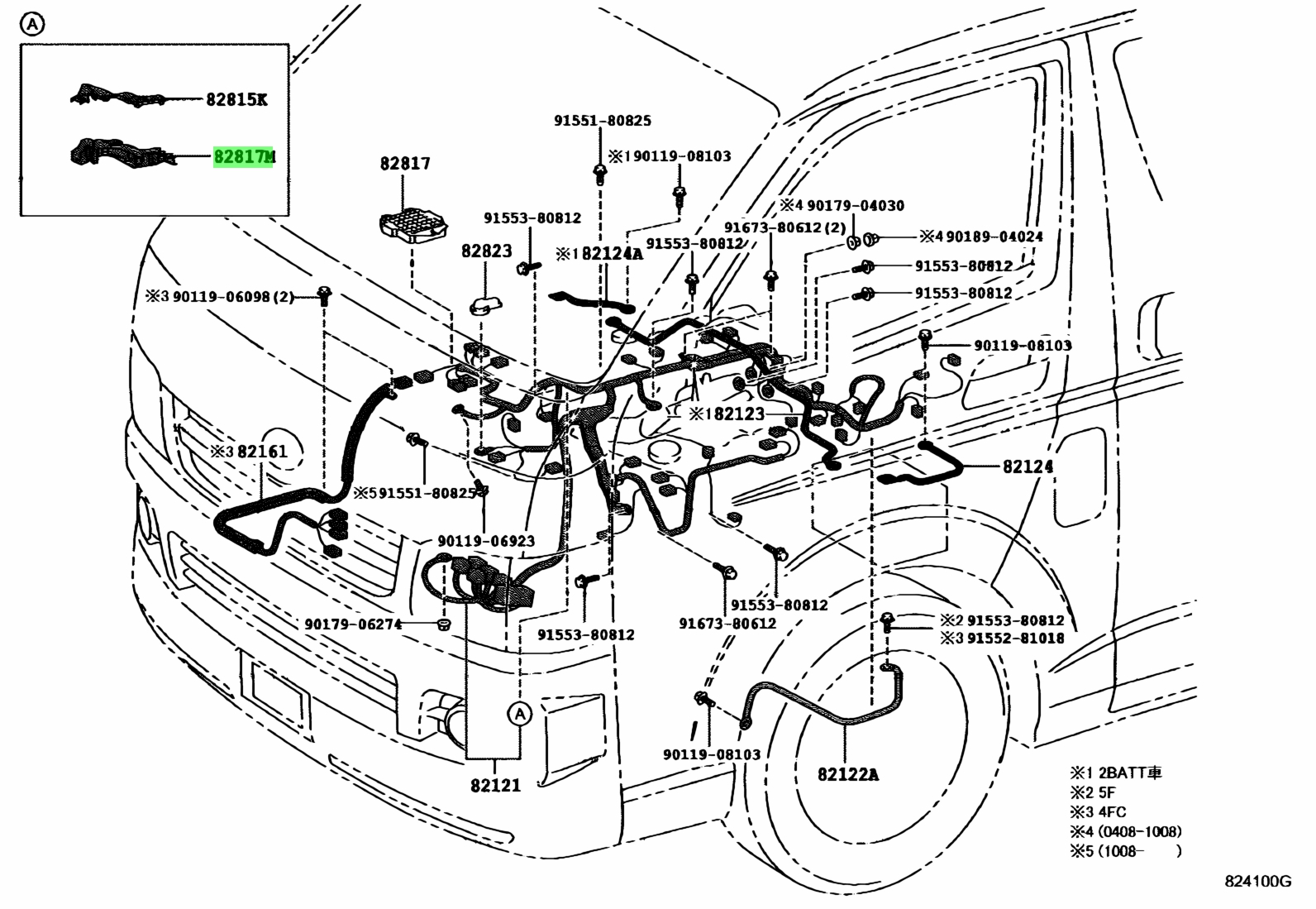 Buy Genuine Toyota 8281726B60 (82817-26B60) Protector, Wiring Harness ...
