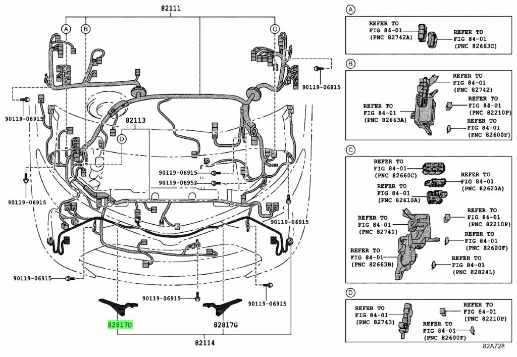 Buy Genuine Toyota 8281728U80 (82817-28U80) Protector, Wiring Harness ...