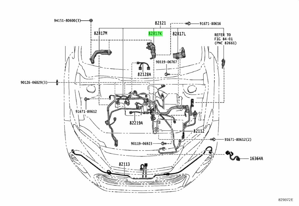 Buy Genuine Toyota 8281748L20 (82817-48L20) Protector, Wiring Harness ...