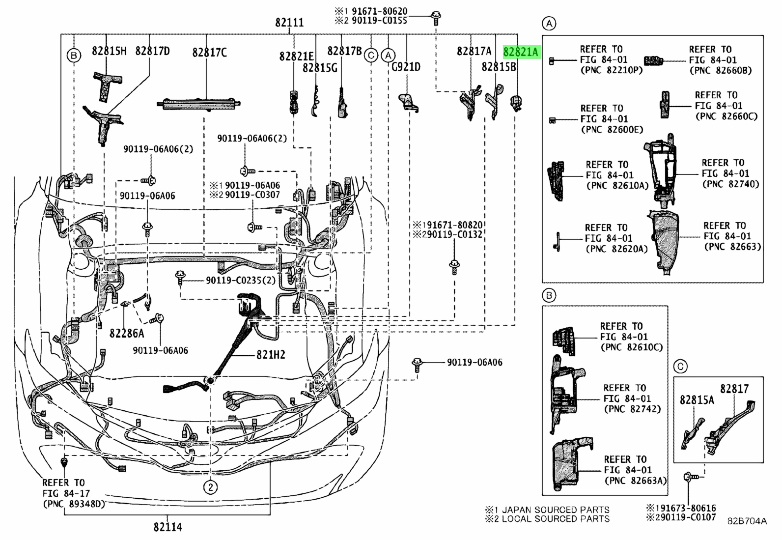 Buy Genuine Toyota 8282133470 (82821-33470) Cover, Connector. Prices ...